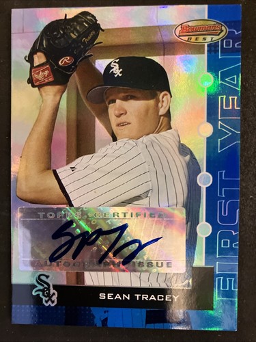 2005 Bowman's Best Sean Tracey Rookie Auto /299 RC #120 Chicago White ...