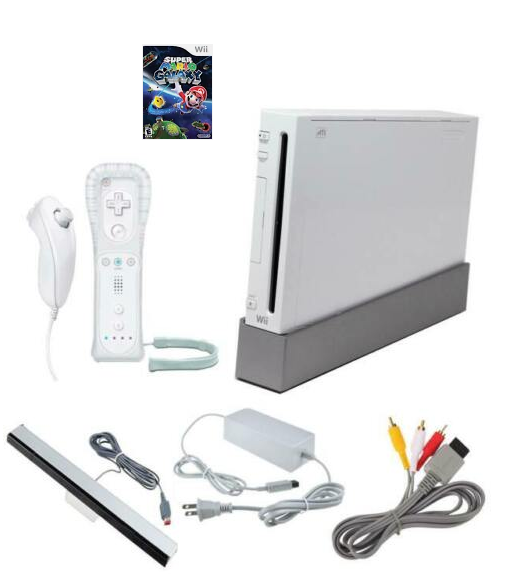 Nintendo Wii Console Choose Your Game Bundle! White System Mario Sports ...