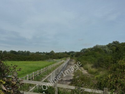 Photo 6x4 Flood defence gates Dedham Heath By the River Stour, south of ...
