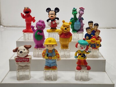 Lot of 9 Fisher-Price Easy Link Smart Keys Mickey Barney Elmo The ...