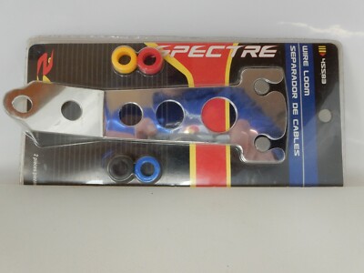 Spectre Chrome Spark Plug Wire Separator Holder 2 Pc w/ Colored ...