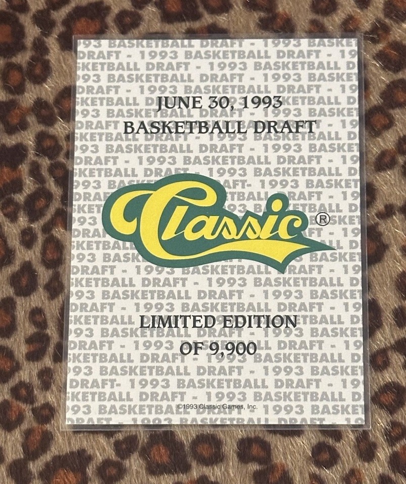 1993 Classic - Shaquille O’Neal /9900 - Green Border Limited Edition ...