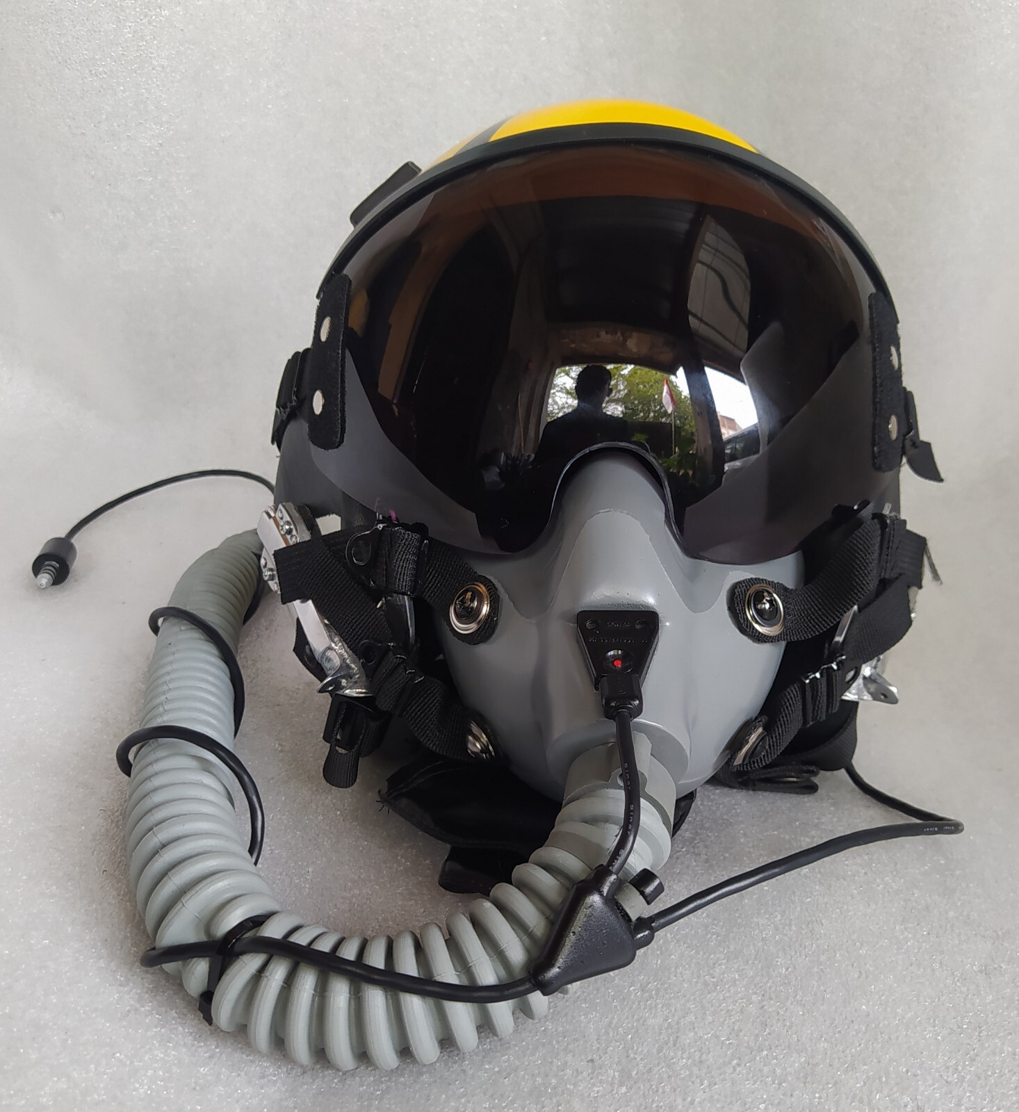 HGU-55 JOLLY ROGER"GHOST" HELMET+MASK OXYGEN (Repro)+Exclusive Bag | eBay