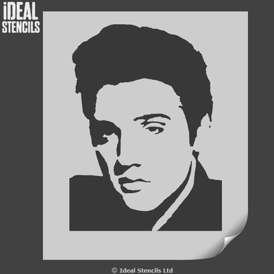 Elvis Presley Stencil Wall Art Craft Decor Painting Iconic Ideal ...