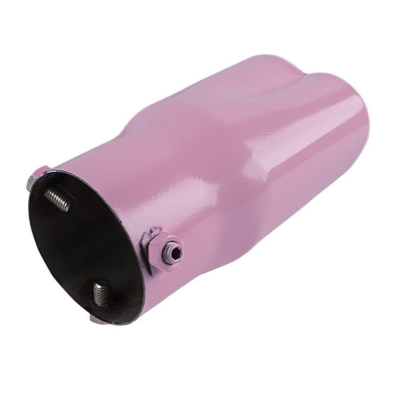 Heart Shaped Auto Stainless Steel PINK Rear Exhaust Pipe Tail Muffler ...