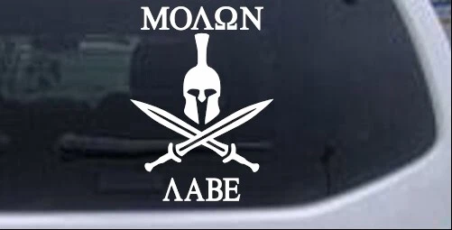 Molon Labe Window Decal