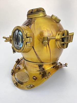 Diving Helmets - Brass Miniature