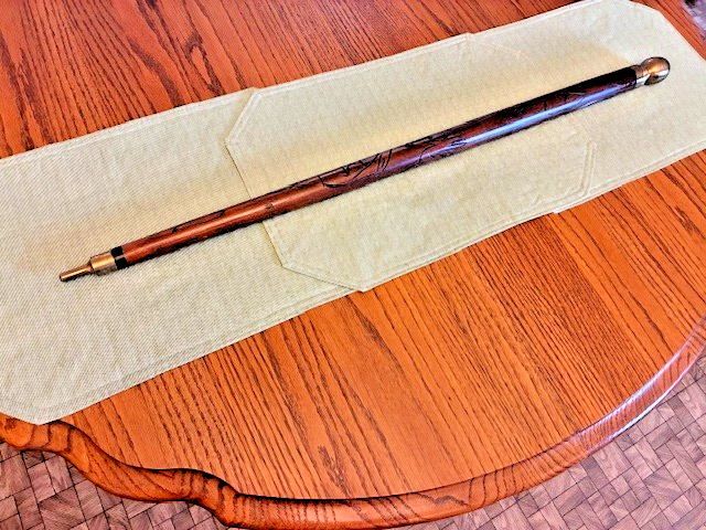 Antique Harwood Walking Stick/Pool Cue | eBay