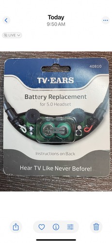 Original Replacement Rechargeable NiMH Batteries for TV Ears 5.0 ...