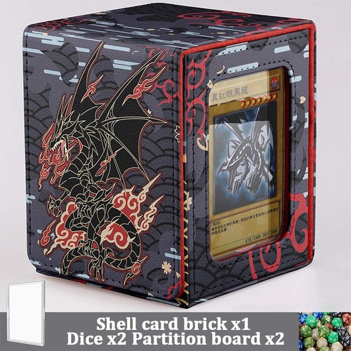 Inferno Dragon Leather Deck Box 100+ Sleeved Yugioh Cards | eBay