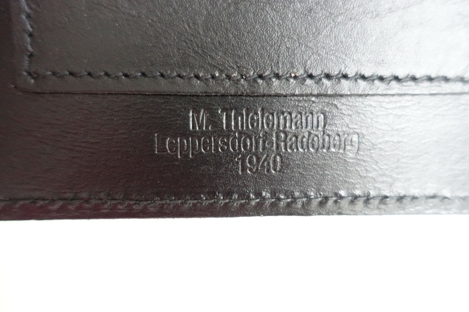 GERMAN ARMY WWII WW2 REPRO BLACK LEATHER DOCUMENT SOLDBUCH WALLET POUCH ...
