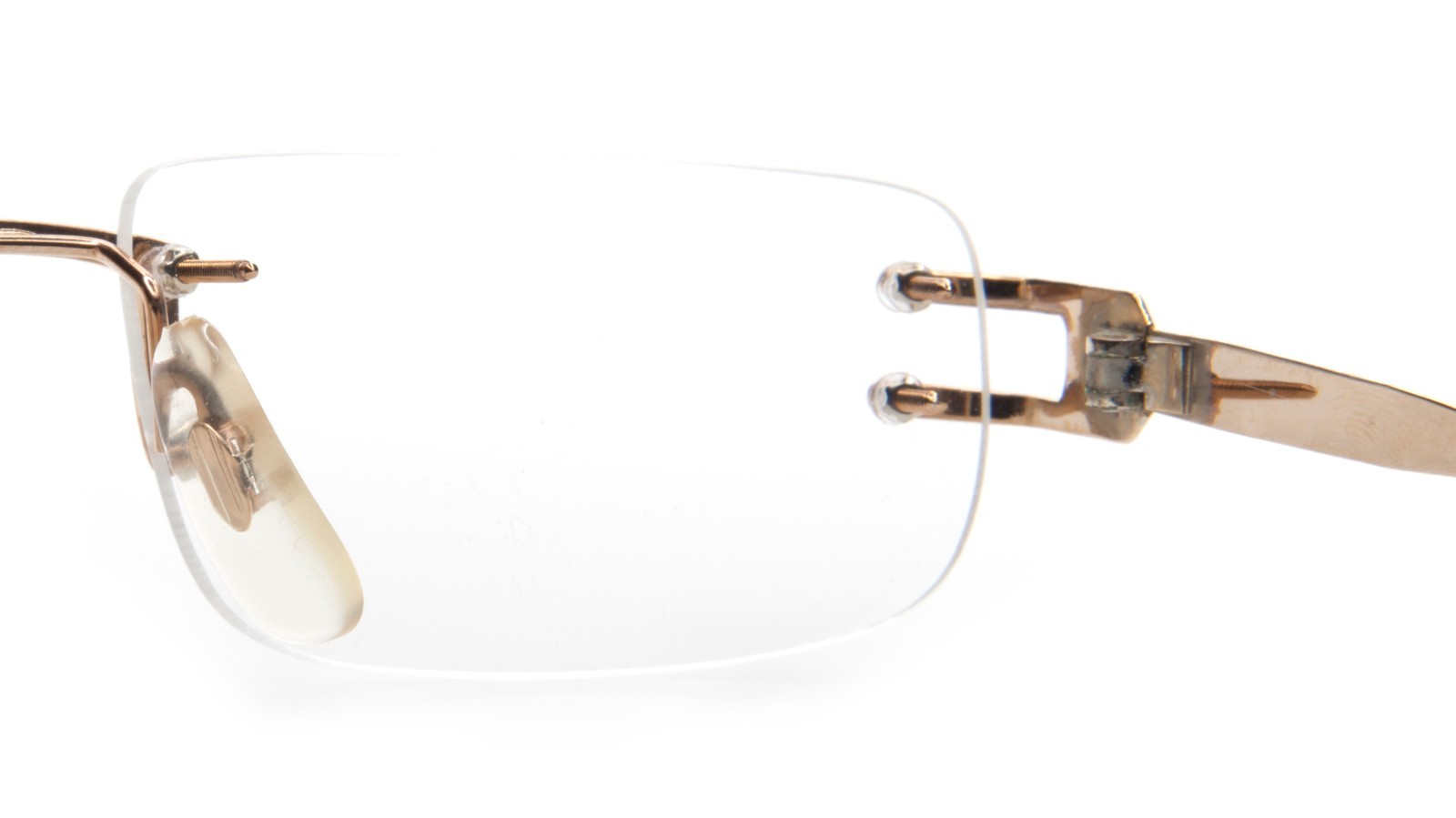 NEW FACET-15 GOLD EYEGLASSES FRAME GLASSES RIMLESS FRAME 53-16-140 ...
