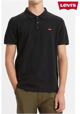 Levi's ® Mens Original Housemark Polo Shirt - Black - (35883-0007).RRP ...