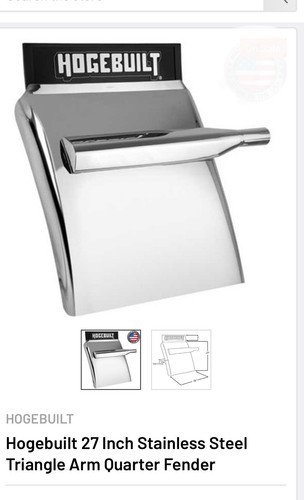 Hogebuilt 27 Inch 430 Stainless Quarter Fender Set Triangle Arm ...
