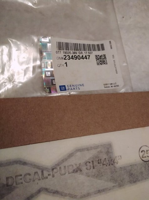 GM OEM 2014-2018 GMC Sierra 1500 Pickup Bed 4x4 Decal Sticker LH or RH ...