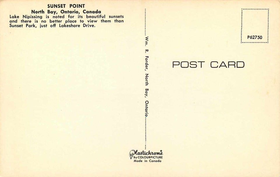 Postcard Canada Sunset Point Ontario Unposted | eBay