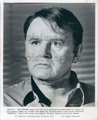 1975 Actor Rod Steiger in Hennessy TV Show Press Photo | eBay