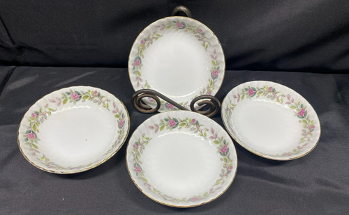 Creative Fine China "REGENCY ROSE" ~ #2345 ~ Set of 4 ~ Dessert Bowls ...