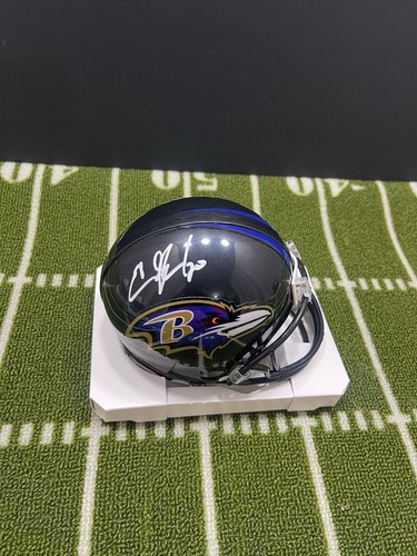 ED REED SIGNED BALTIMORE RAVENS VSR4 MINI HELMET BECKETT COA | eBay