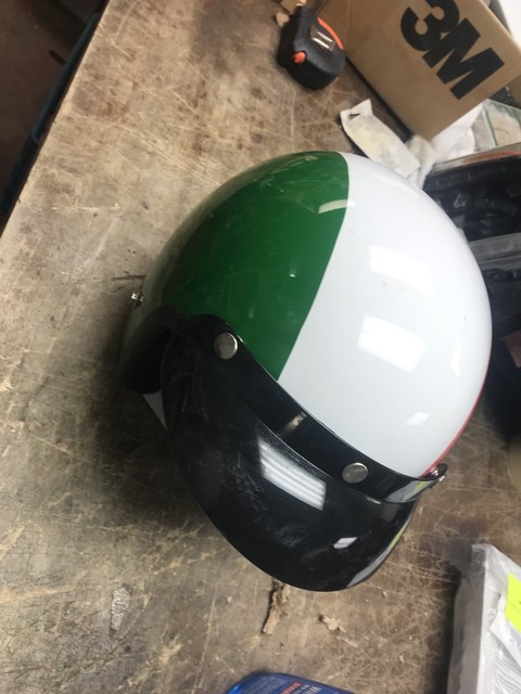 VCAN V500 Open Face ATV Scooter Motorcycle Helmet & Visor Dot Sticker ...