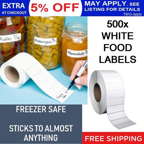 500x Freezer Food Labels Self-Stick Frozen Container Freezing Sticker ...