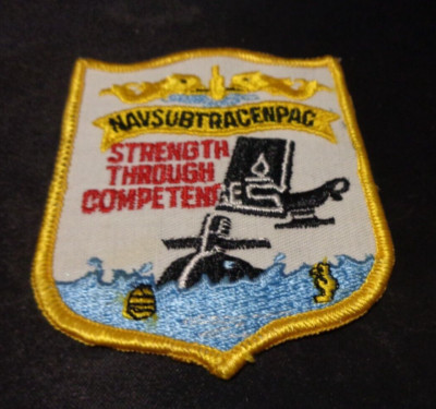 NAVSUBTRACENPAC - Strength Through Competence BC Patch gold edge | eBay