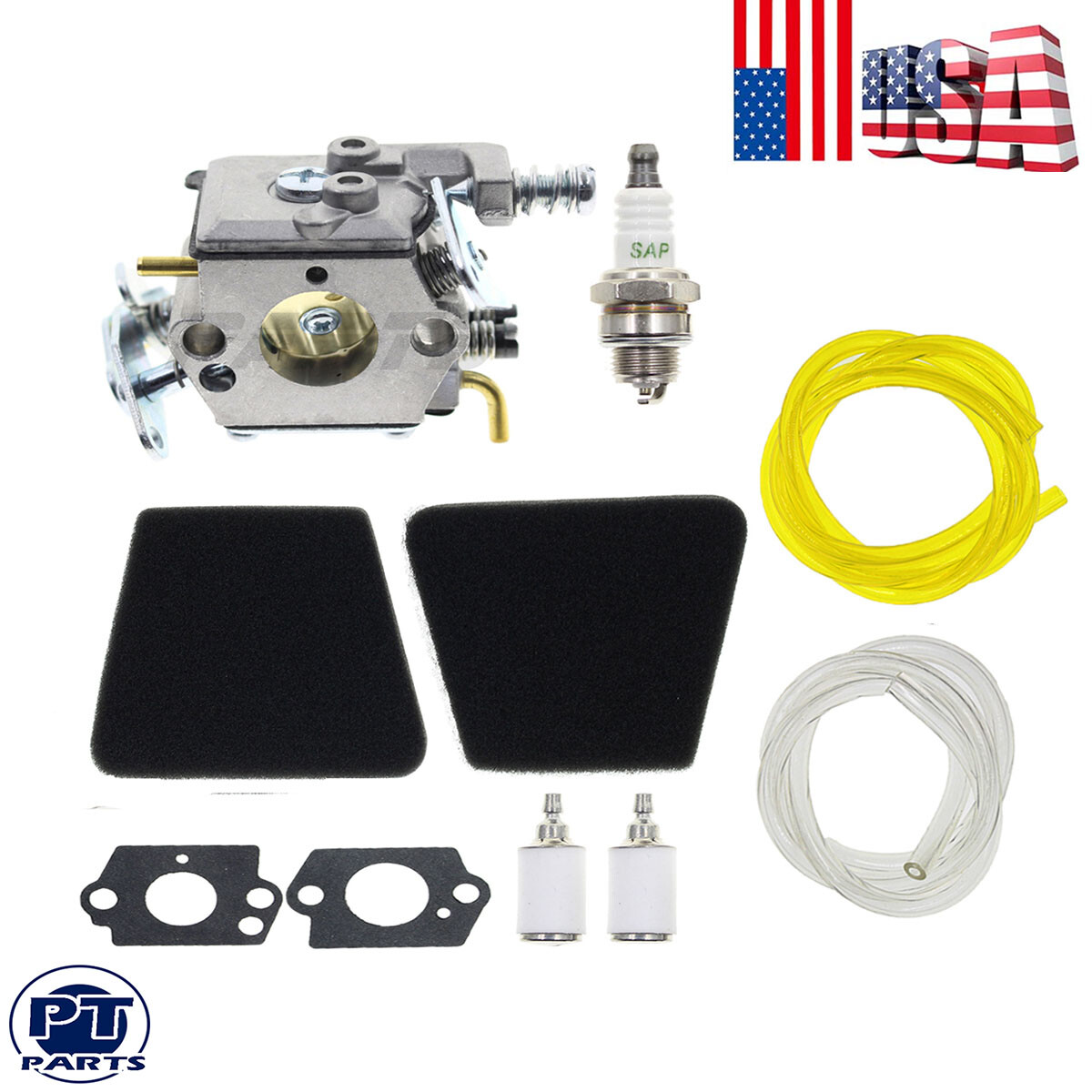 Carburetor Carb Gaskets Air Filter for Homelite 35cc 38cc 42cc Chainsaw ...