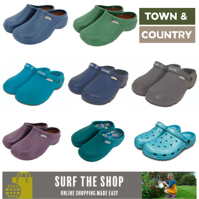 Town and Country Womens / Mens Gardening Clogs Lightweight Cloggies UK ...