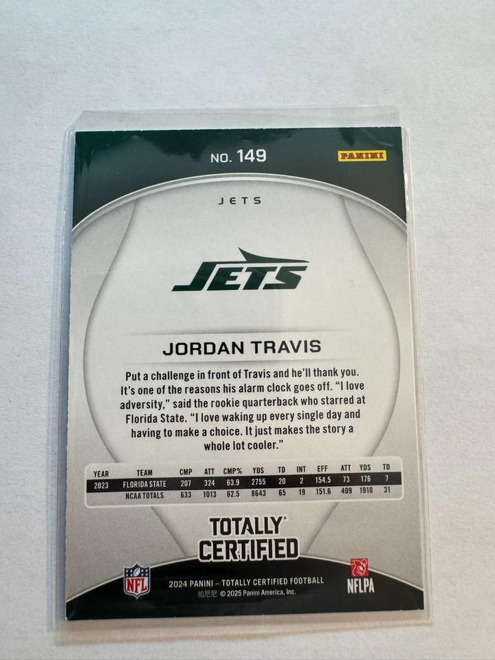 2024 Panini Totally Certified Football Jordan Travis Rookie | eBay