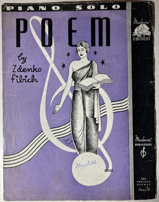Poem Piano Solo By Zdenko Fibich - Vintage 1936 Sheet Music | eBay