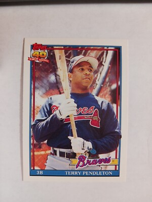 1991 Topps Traded Bright Back Two Star 90T Terry Pendleton | eBay