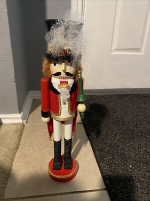 celebrate it Christmas nutcracker 16” tall Made Of Wood | eBay