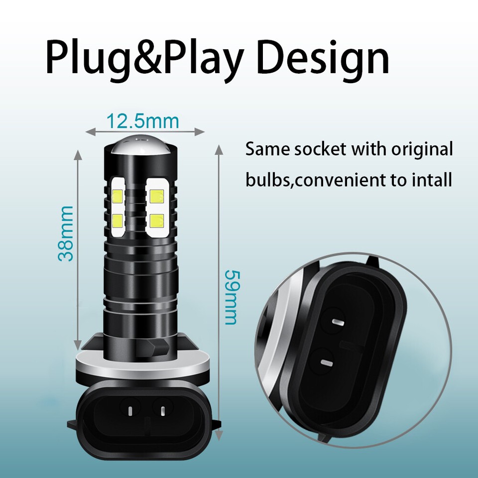 160W LED HID WHITE HEADLIGHT BULB FOR 2009 2010 POLARIS RANGER RZR 800 ...