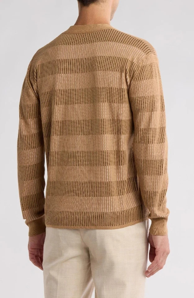 NWT HUGO BOSS Elegant Knitted Sweater/Cardigan in Beige L MSRP $ 268 | eBay