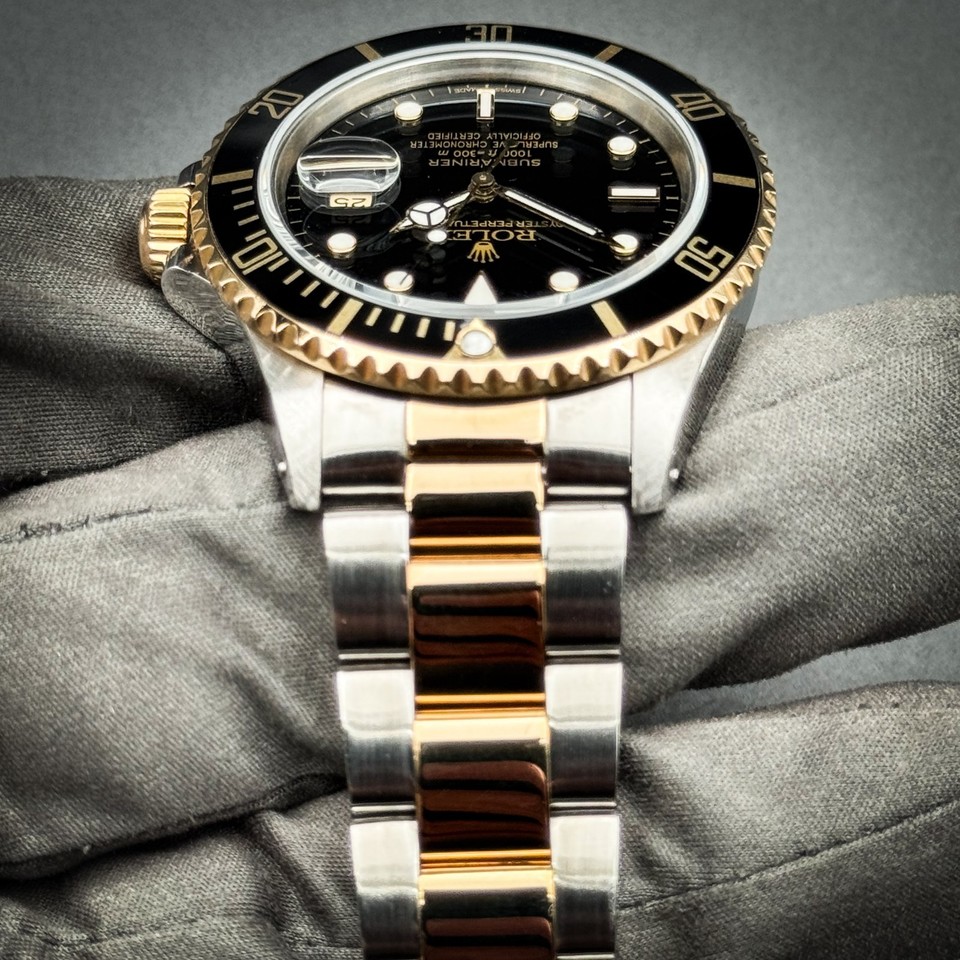 Rolex Submariner 16803 | Two-Tone Black Dial | 40mm | eBay