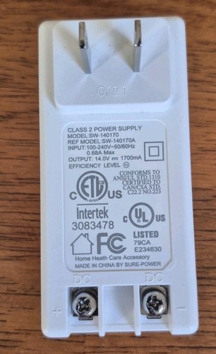 Original Intertek SW-140170 Class 2 Power Supply 14V 1700mA Adapter ...