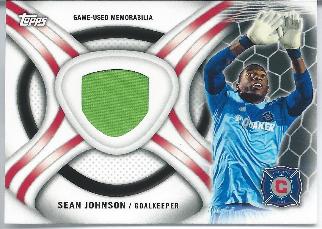 2013 Topps MLS Soccer RELICS JERSEY SEAN JOHNSON Atlanta Blackhawks ...