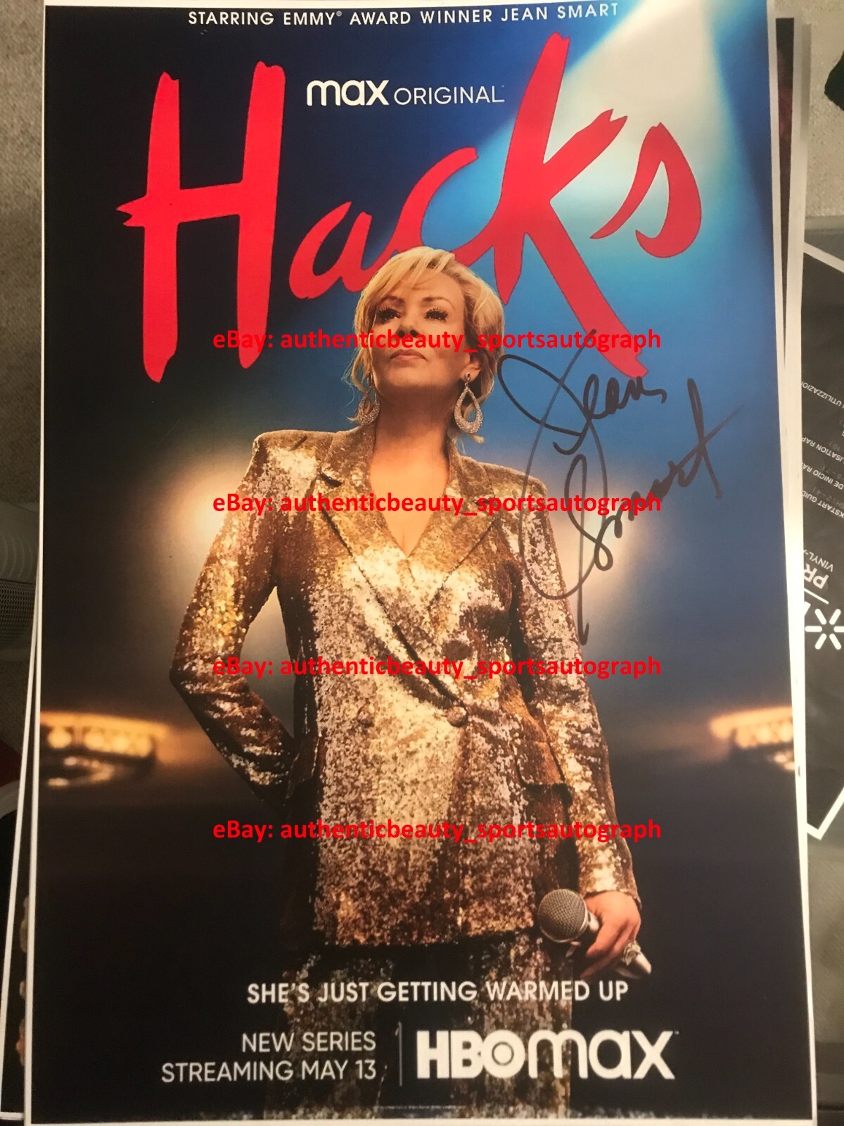 JEAN SMART HACKS EMMY DEBORAH VANCE SEXY HOT SIGNED HBO MAX TV 12x18 ...