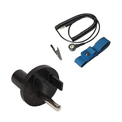 Banana Jack Outlet Plug Adapter with ESD Anti Static Wrist Strap Set 12 ...