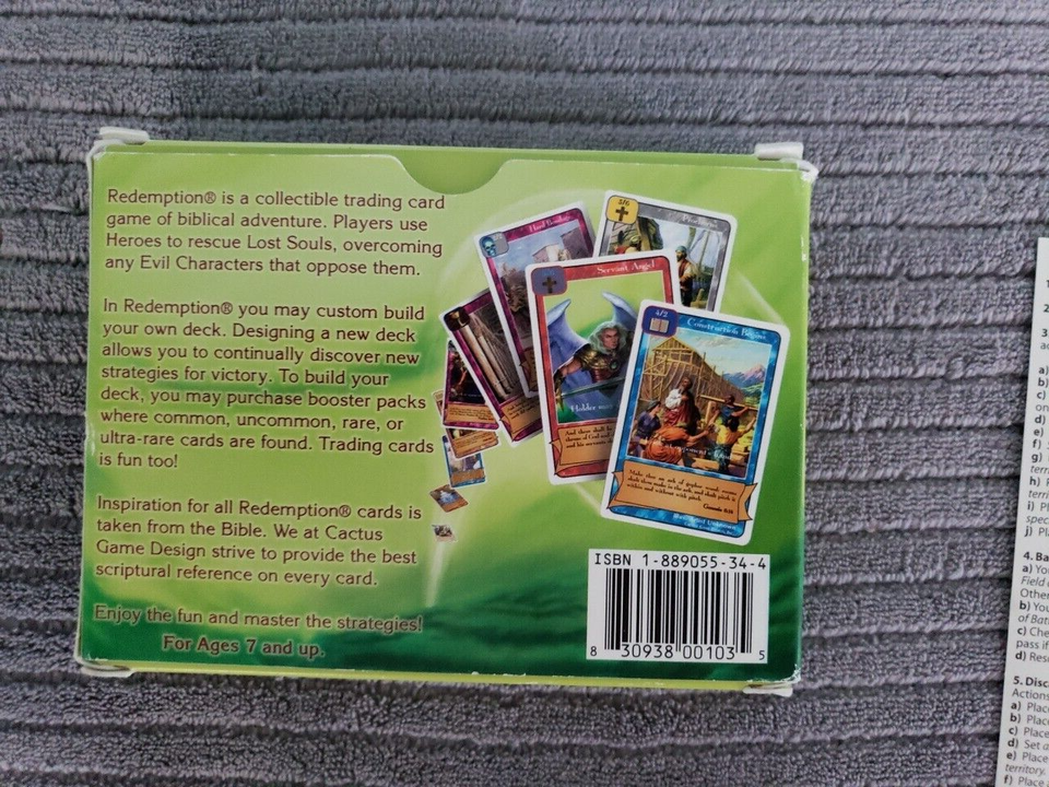 2004 Cactus Game Design REDEMPTION Card Game STARTER DECKS THIRD EDITION | eBay