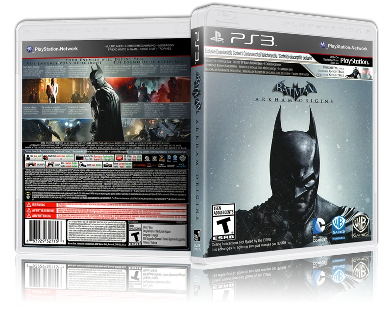 Batman Arkham Origins Cover Ps3