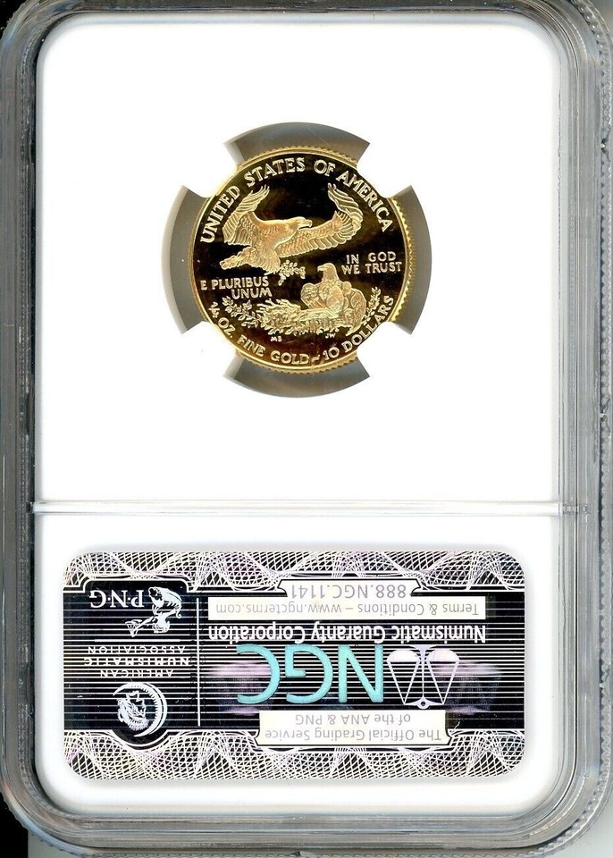 1997-W $10 GOLD EAGLE 1/4 Oz. NGC PF70 PF-70 PROOF PR70 CAMEO ! | eBay