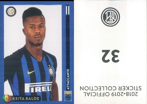 Autocollant Officiel Collection Inter Collection 2018/19 N.32-Nouveau | eBay