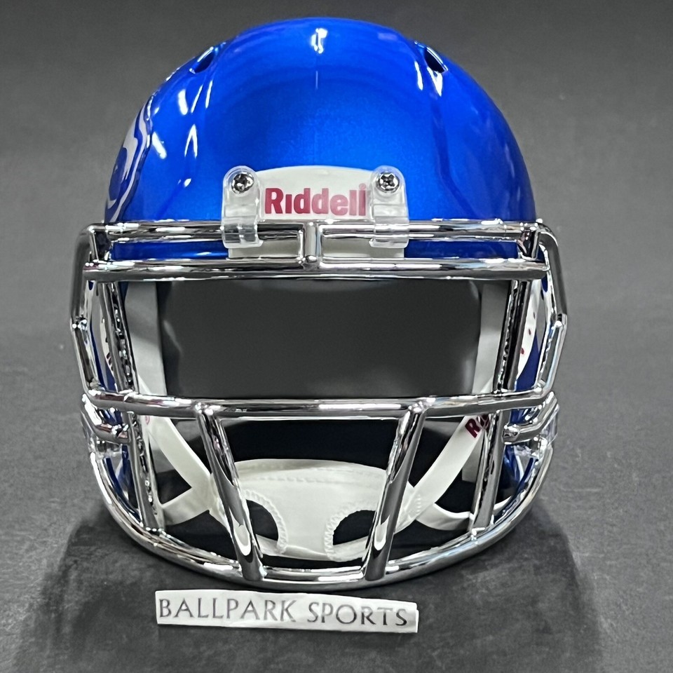 Boise State Broncos Speed Mini Helmet Riddell NCAA Blue 2024 Chrome ...