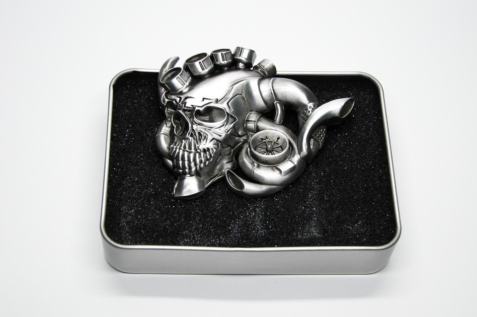 LIMITED 3D MOTORHEAD SKULL ZINC ALLOW METAL 3D EMBLEMS STICKERS DECAL ...