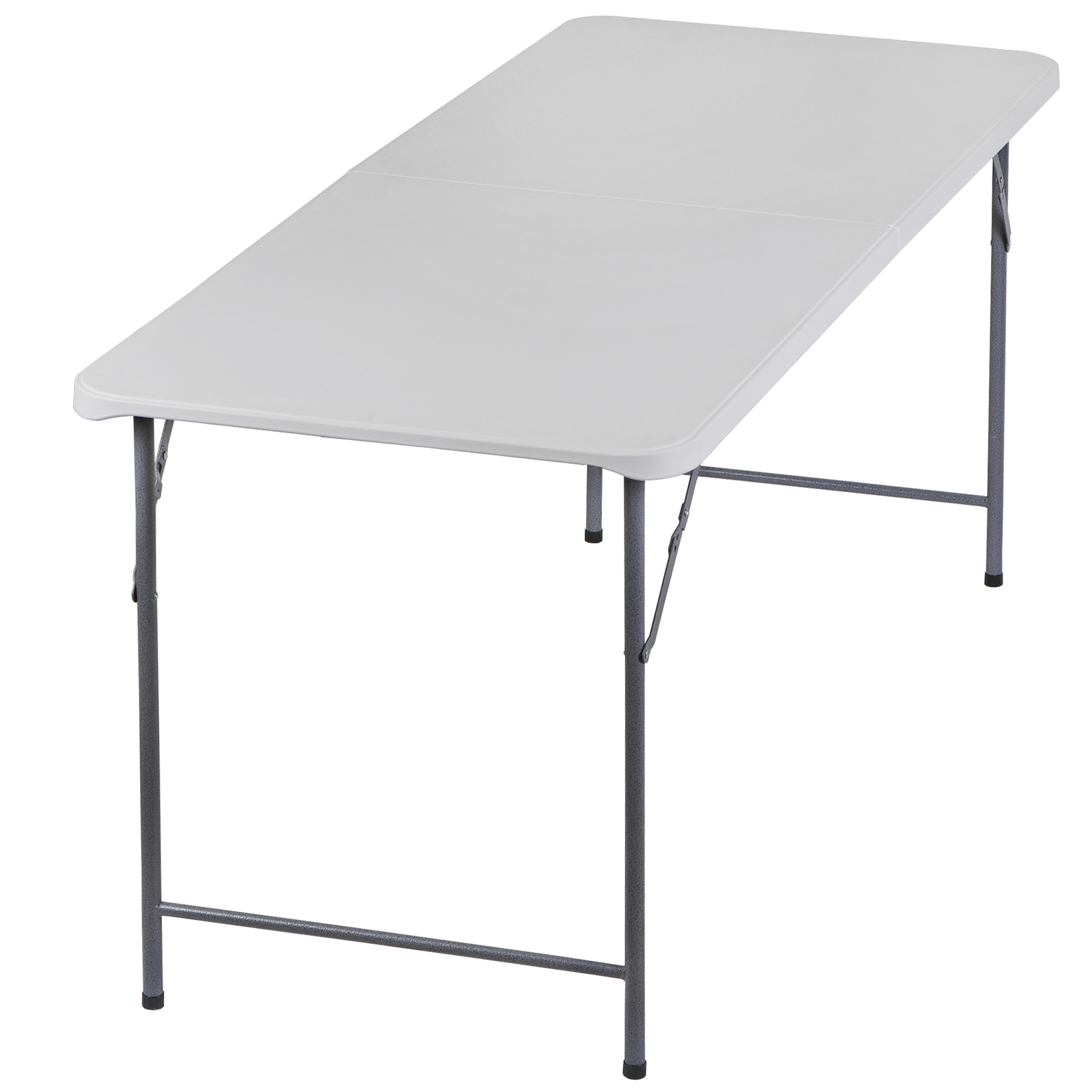 6 ft Fold-in-Half Folding Table Camping Table Indoor Outdoor Picnic ...