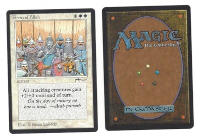 ARMY OF ALLAH, NM CONDITION, MAGIC: THE GATHERING, MTG ARABIAN NIGHTS ...