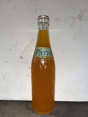 Full 12 Oz. Patio Orange Soda Bottle, Made By Pepsi Cola | eBay
