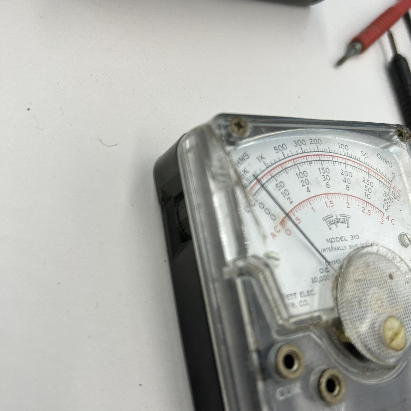 Triplett Model 310 OHMS Analog Multimeter Not Tested Parts Only Leather ...