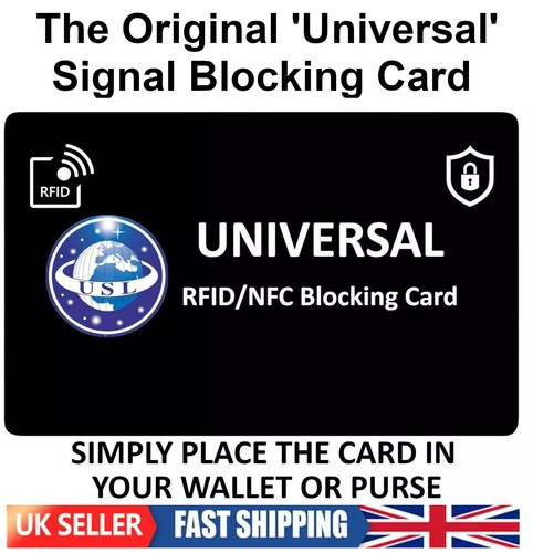 6 x RFID Signal Blocking Card. Credit & Debit Card Blocker Protector ...